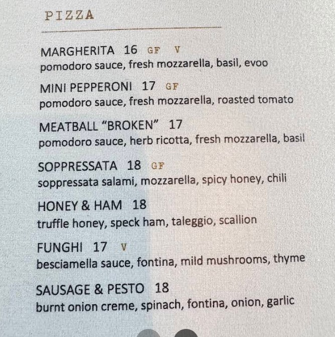OLIVIA Restaurant Menu & Prices – Tampa